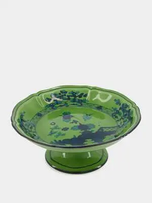 GINORI 1735 Oriente Italiano Porcelain Fruit Holder - Green