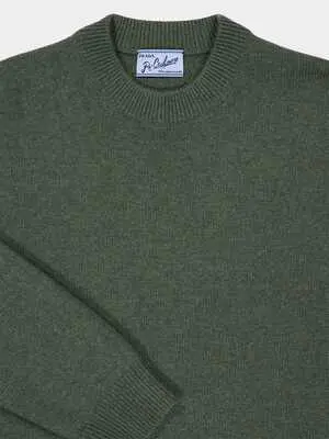 Prada Military Re-cashmere Crew-neck Sweater - Green