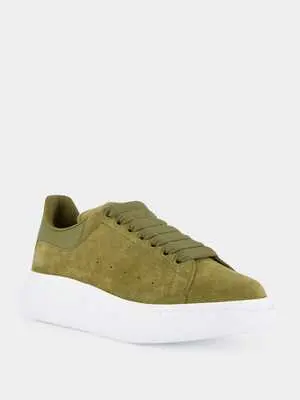 Alexander McQueen Oversized Suede Sneakers - Green