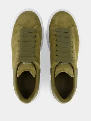 Alexander McQueen Oversized Suede Sneakers - Green