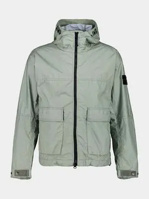 Stone Island Membrana 3l Tc Hooded Jacket - Green