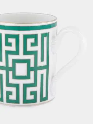 GINORI 1735 Smeraldo Labirinto Porcelain Mug - Green
