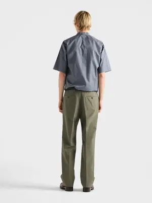 Prada Wide-leg Wool Trousers