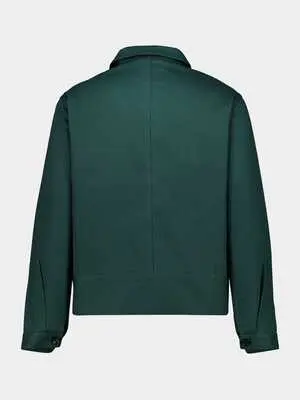 BODE Dark Twill Knolly Brook Side Tab Jacket - Green