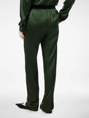 TOM FORD Stretch Silk Satin Pj Pants - Green