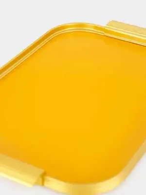 KAYMET Ribbed Tray - Gold