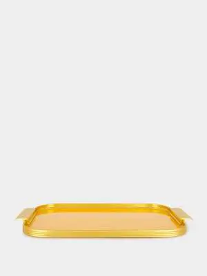 KAYMET Ribbed Tray - Gold