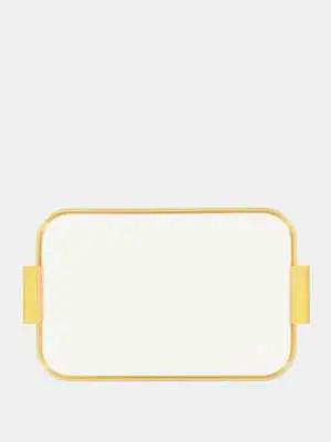 KAYMET Ribbed Tray - Gold