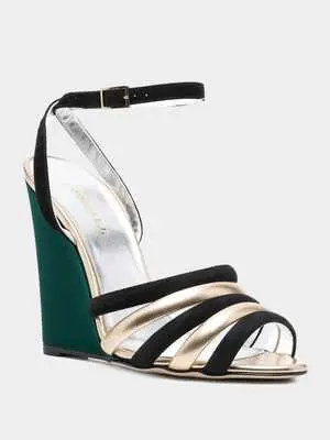 La DoubleJ Tones Wedge Sandals - Gold