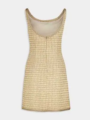 Miu Miu Sleeveless Check Mini Dress
