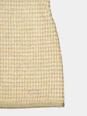 Miu Miu Sleeveless Check Mini Dress