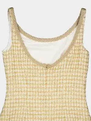 Miu Miu Sleeveless Check Mini Dress