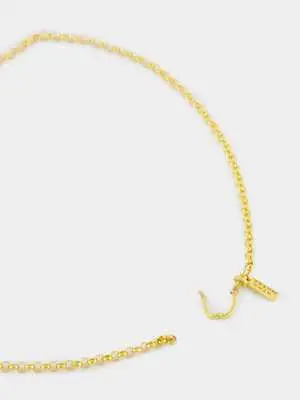 Begum Khan Croco Pendant Necklace