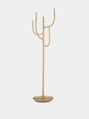 Madam Stoltz Hand-forged Four-tier Iron Jewelry Stand - Gold