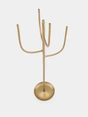 Madam Stoltz Hand-forged Four-tier Iron Jewelry Stand