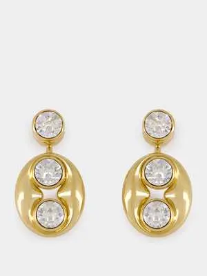 Amina Muaddi Gold Earrings For Women