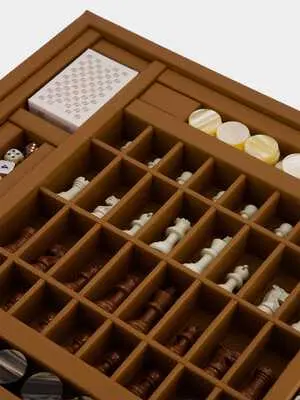Hector Saxe Paris Leather Multi-game Box