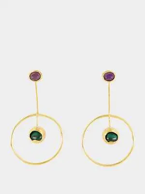 PAULA Hestia Circular Earrings - Gold