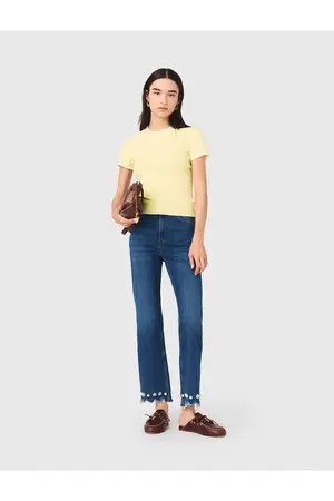 Maje Beaded Bootcut Jeans