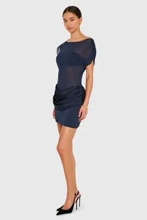 Amanda Uprichard Olandria Mini Dress - Ink