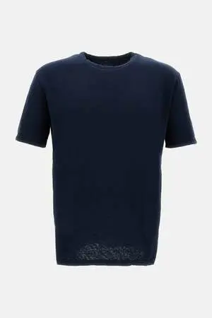 ORIGINAL VINTAGE Cotton And Linen T-shirt - Blue