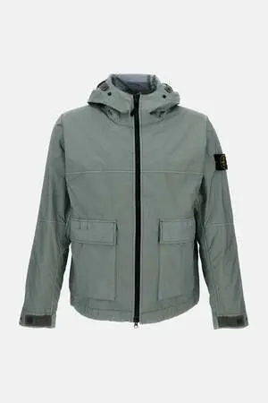 Stone Island Short Parka - Green