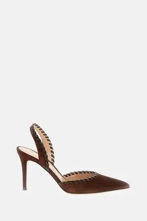GIANVITO ROSSI Zaira Slingback Pumps - Marrone