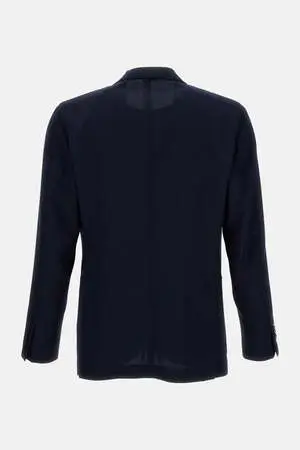Boglioli K Jacket In Wool Fresco - Blue