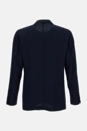 Boglioli K Jacket In Wool Fresco - Blue