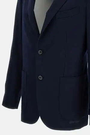 Boglioli K Jacket In Wool Fresco - Blue