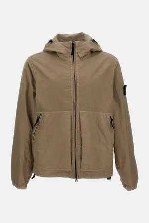 Stone Island Hooded Technical Jacket - Beige