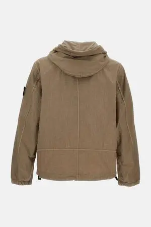 Stone Island Hooded Technical Jacket - Beige