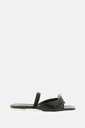 MAISON MARGIELA Slingback Sandals With Bow Detail - Nero