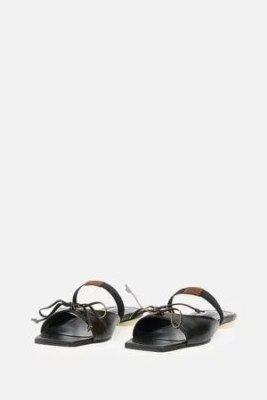 MAISON MARGIELA Sandali Slingback Con Dettaglio A Fiocco - Nero