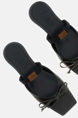 MAISON MARGIELA Sandali Slingback Con Dettaglio A Fiocco - Nero