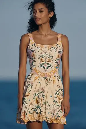 Sand Tone Floral Dresses