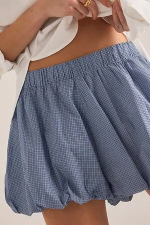 Maeve Cotton Bubble-hem Shorts