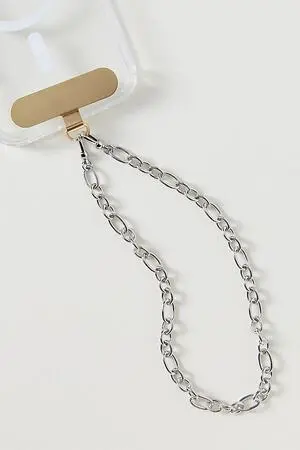 Anthropologie Chunky Phone Chain Silver