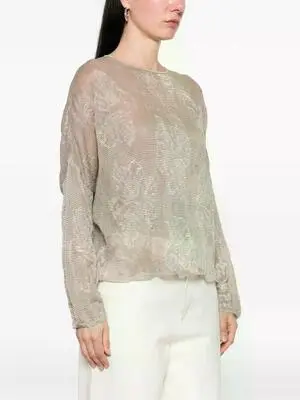 Emporio Armani Floral-motif Sweater
