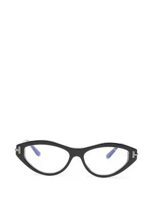 TOM FORD Logo-detail Glasses - Black