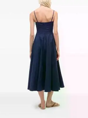 Staud Wylie Midi Dress - Blue