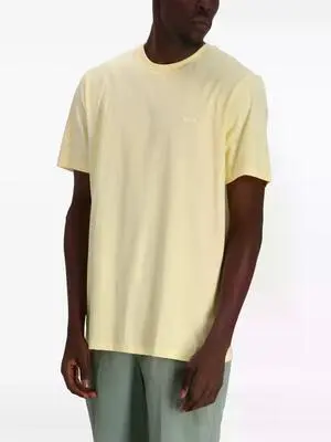 BOSS Cotton-jersey T-shirt With Logo Detail - Yellow