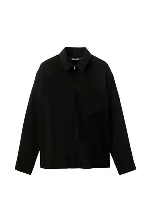 Jacquemus Mecano Chest-pocket Zip Shirt - Black
