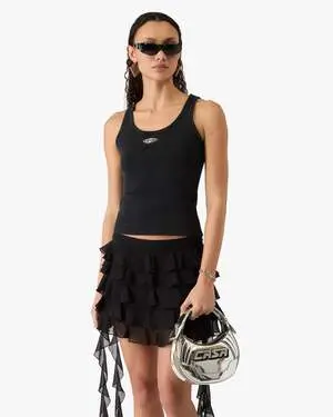 Casablanca Silver Biker Bag