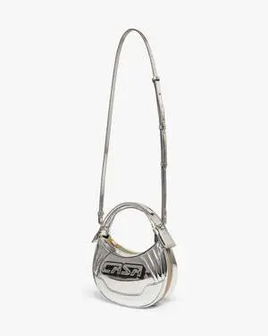 Casablanca Silver Biker Bag