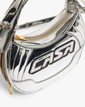 Casablanca Silver Biker Bag