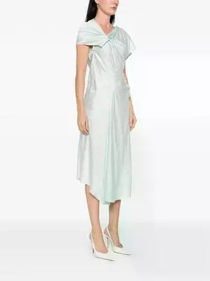 Victoria Beckham Asymmetric Twist Midi Dress