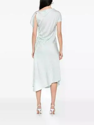 Victoria Beckham Asymmetric Twist Midi Dress