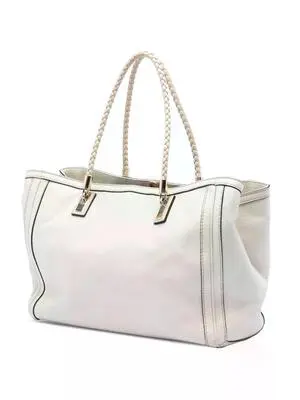 Gucci Leather Bella Tote Bag - White