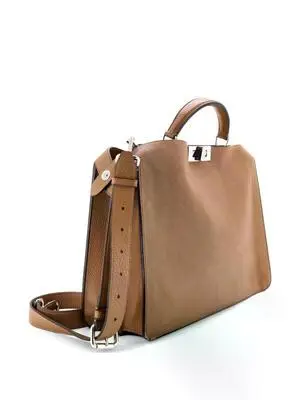 Fendi Peekaboo Iseeu Medium Satchel Briefcase - Brown